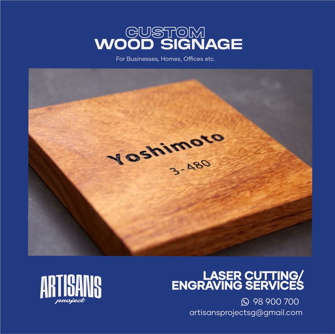 Custom Wood Door Unit Number Signs (For Home Unit Numbers/Business ...
