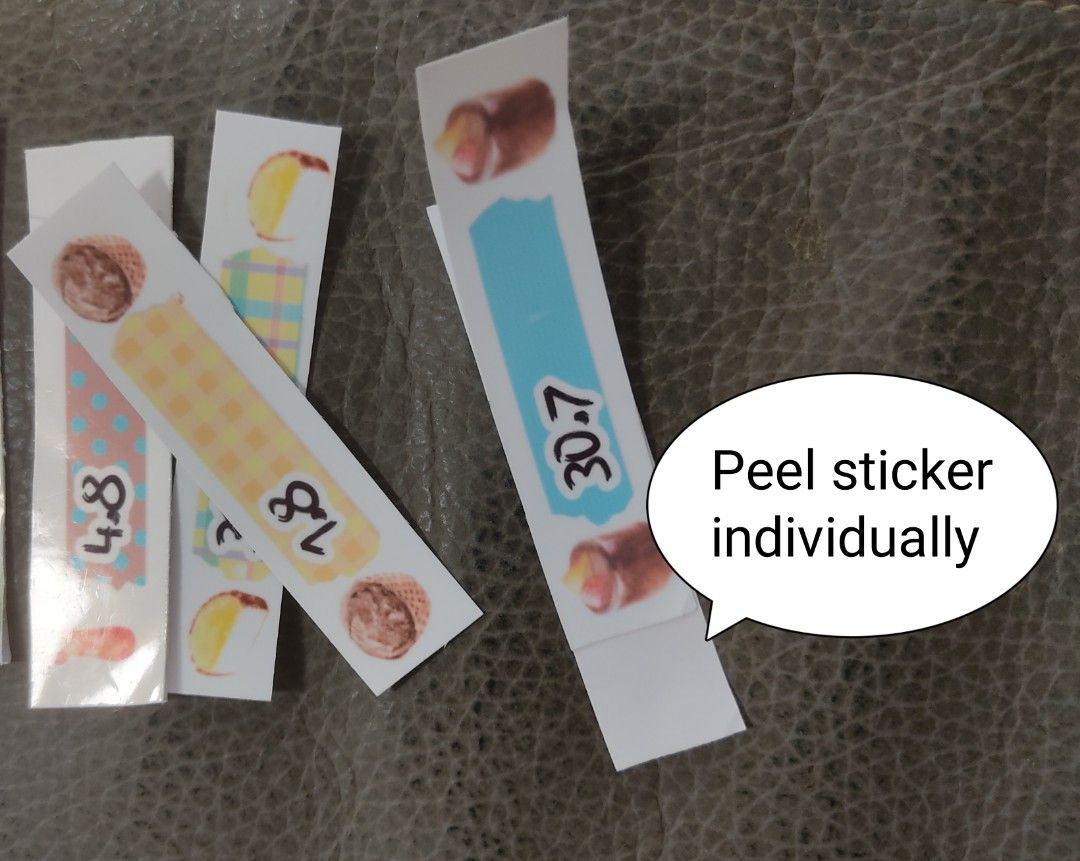 Date or Name label stickers (handmade), Hobbies & Toys, Stationery ...