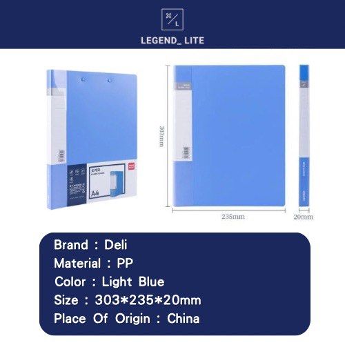 DELI A4 FOLDER DOUBLE POWER CLIP, Hobbies & Toys, Stationery & Craft ...