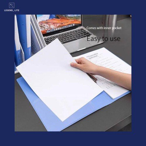 DELI A4 FOLDER DOUBLE POWER CLIP, Hobbies & Toys, Stationery & Craft ...