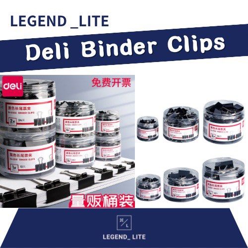 DELI BINDER CLIPS, Hobbies & Toys, Stationery & Craft, Stationery ...