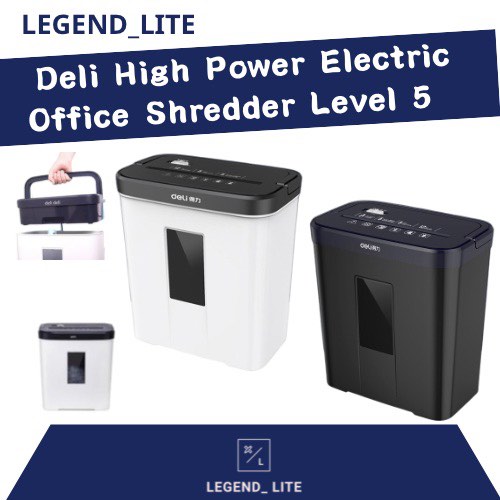 DELI HIGH POWER OFFICE SHREDDER LEVEL 5, Hobbies & Toys, Stationery ...