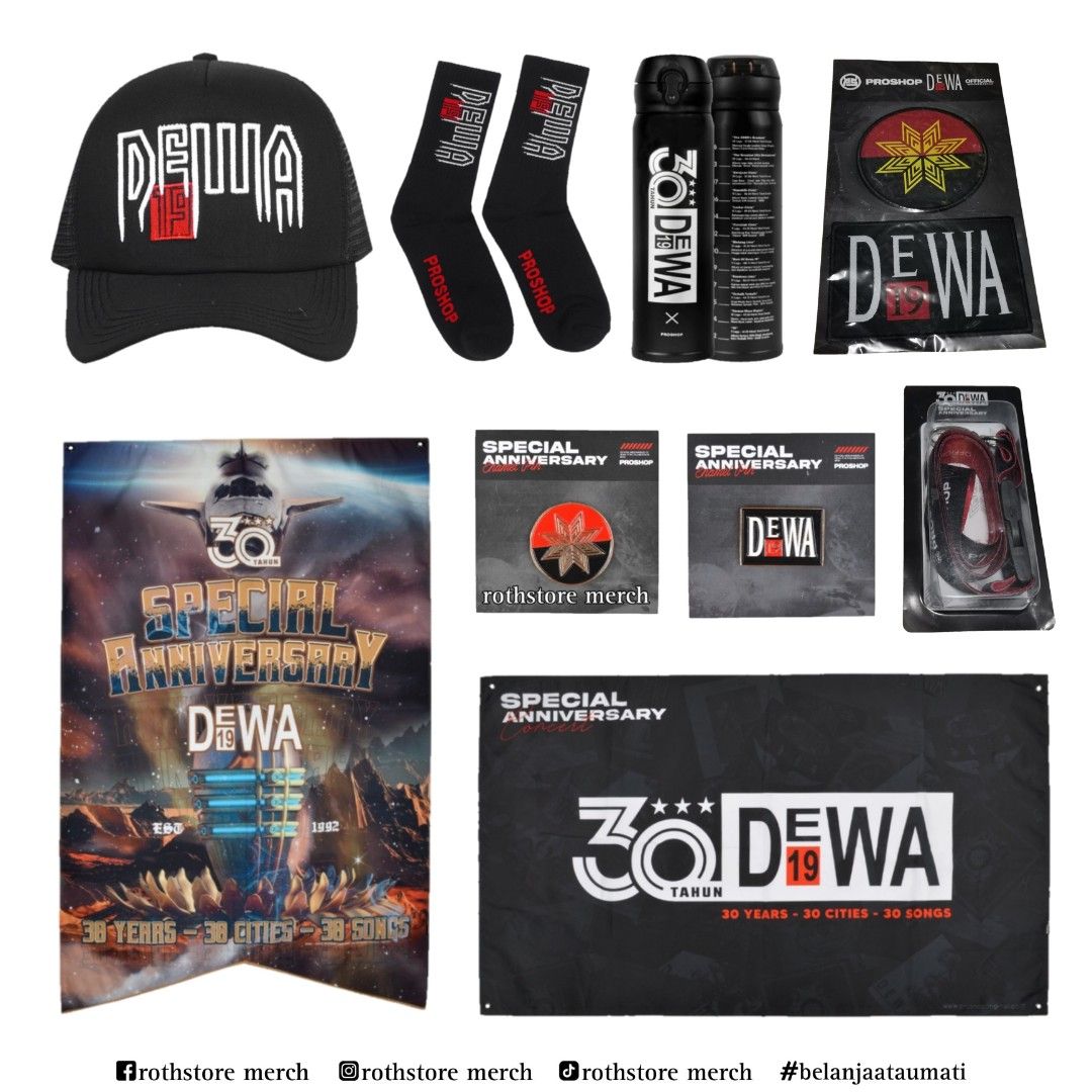dewa 19 official merchandise, Men's Fashion, Tops & Sets, Formal Shirts ...