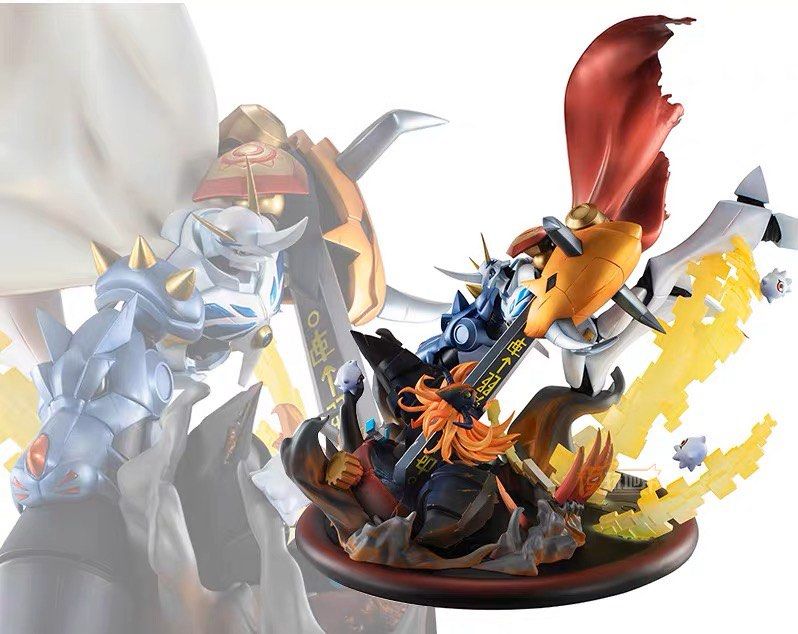 Digimon megahouse figure - Angel mon war greymon / metal Garuru mon ...