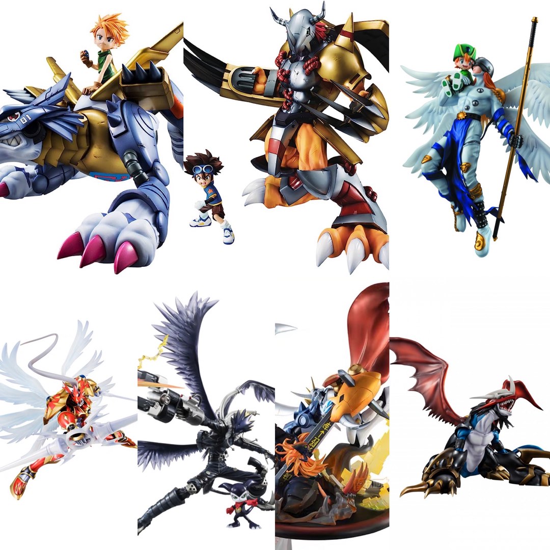 Digimon megahouse figure - Angel mon war greymon / metal Garuru mon ...