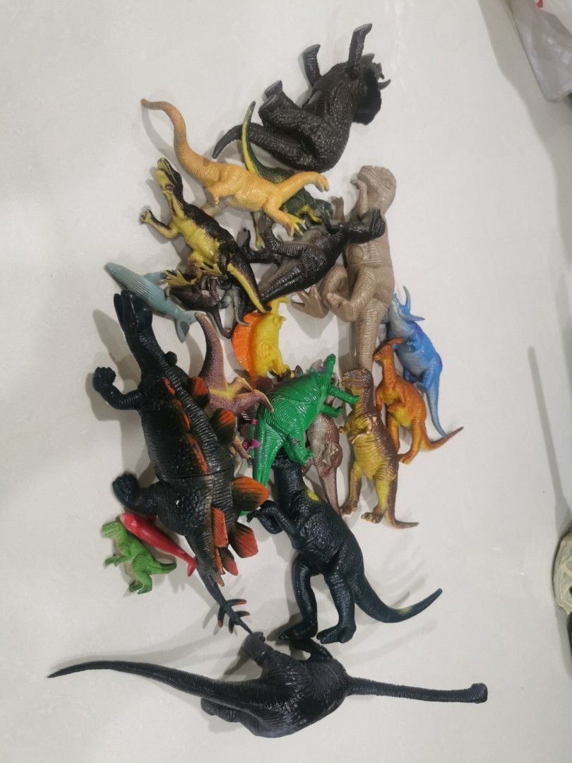Dinosaur figurines (sticky), Hobbies & Toys, Toys & Games on Carousell