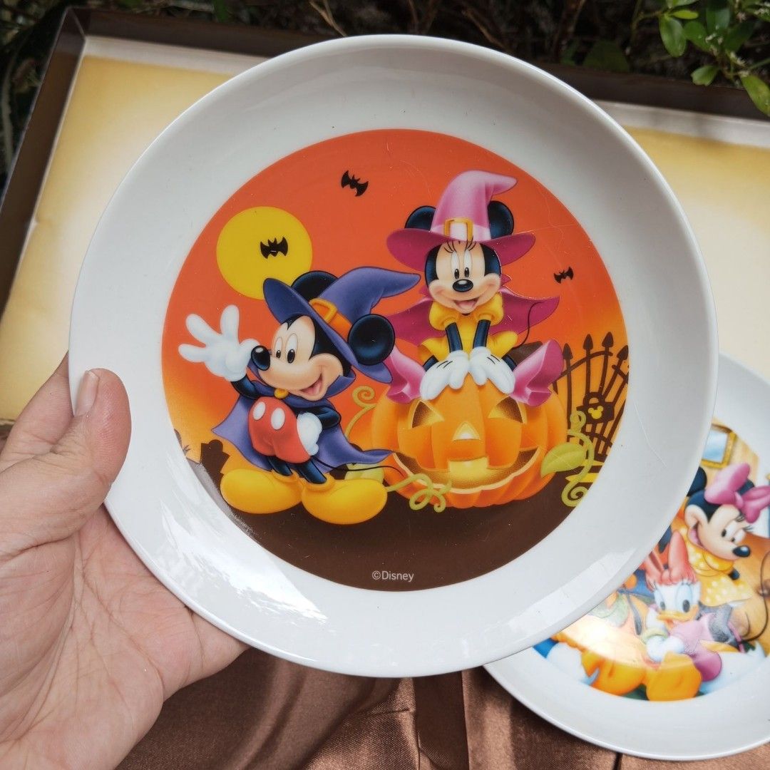 DISNEY Character Original Plate Autum Collection Mickey Mouse and ...
