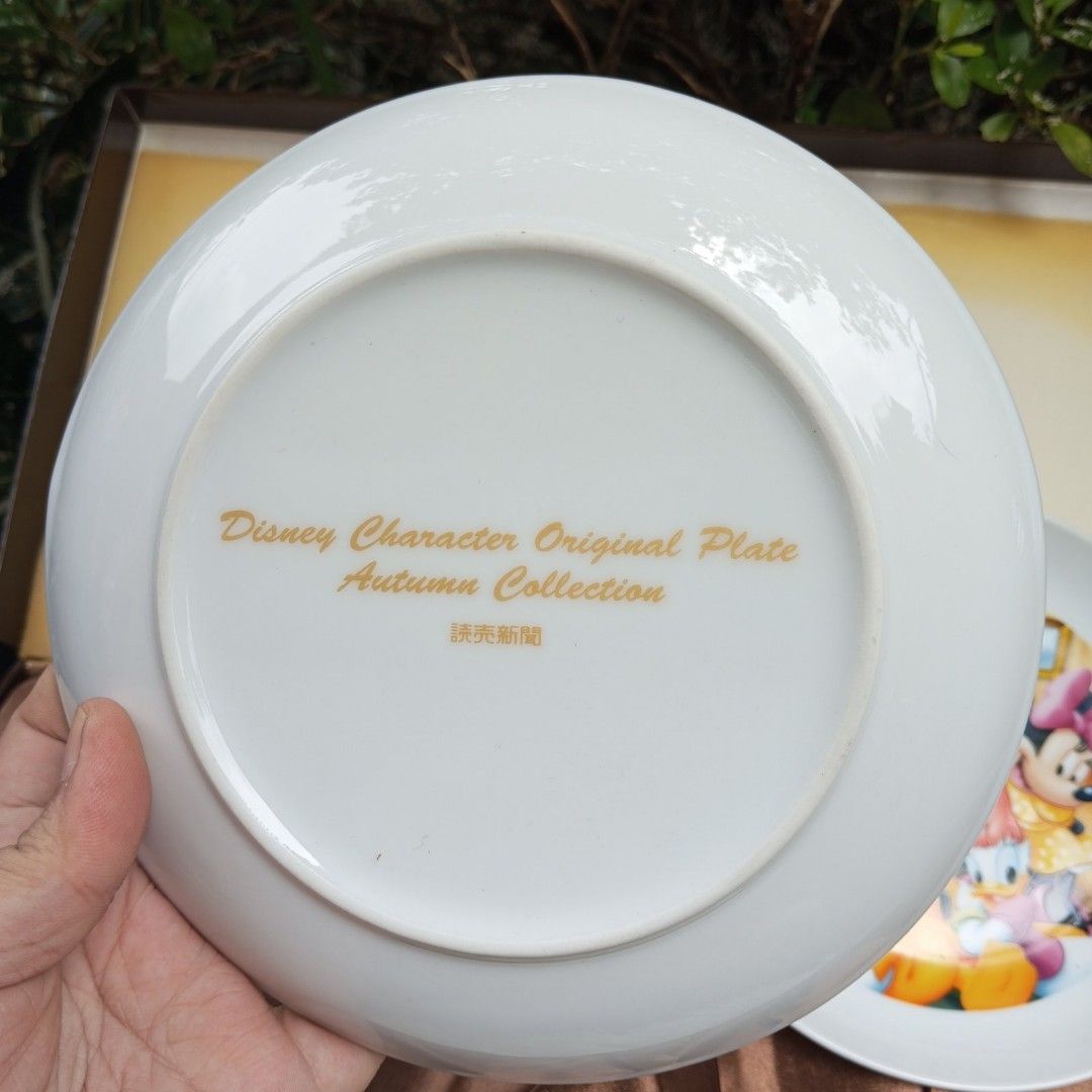 DISNEY Character Original Plate Autum Collection Mickey Mouse and ...