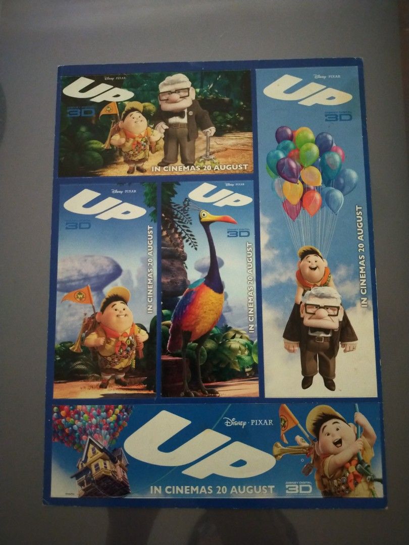 Disney Pixar UP Movie Promo Sticker Sheet, Hobbies & Toys, Collectibles ...