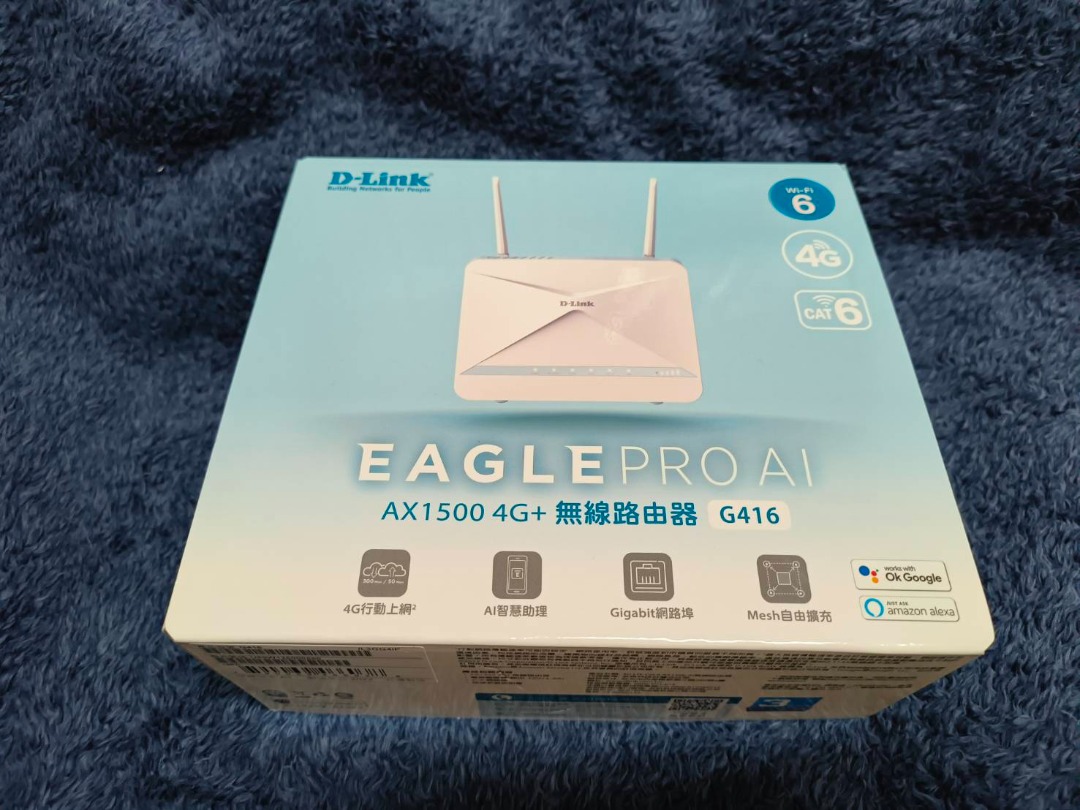 D-Link G416 4G LTECat.6 AX1500無線路由器 (保固中) (二手4G分享器), 電腦及科技產品, 電腦周邊產品 ...