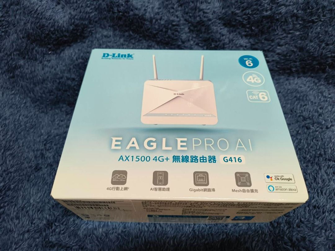 D-Link G416 4G LTECat.6 AX1500無線路由器 (保固中) (二手4G分享器), 電腦及科技產品, 電腦周邊產品 ...