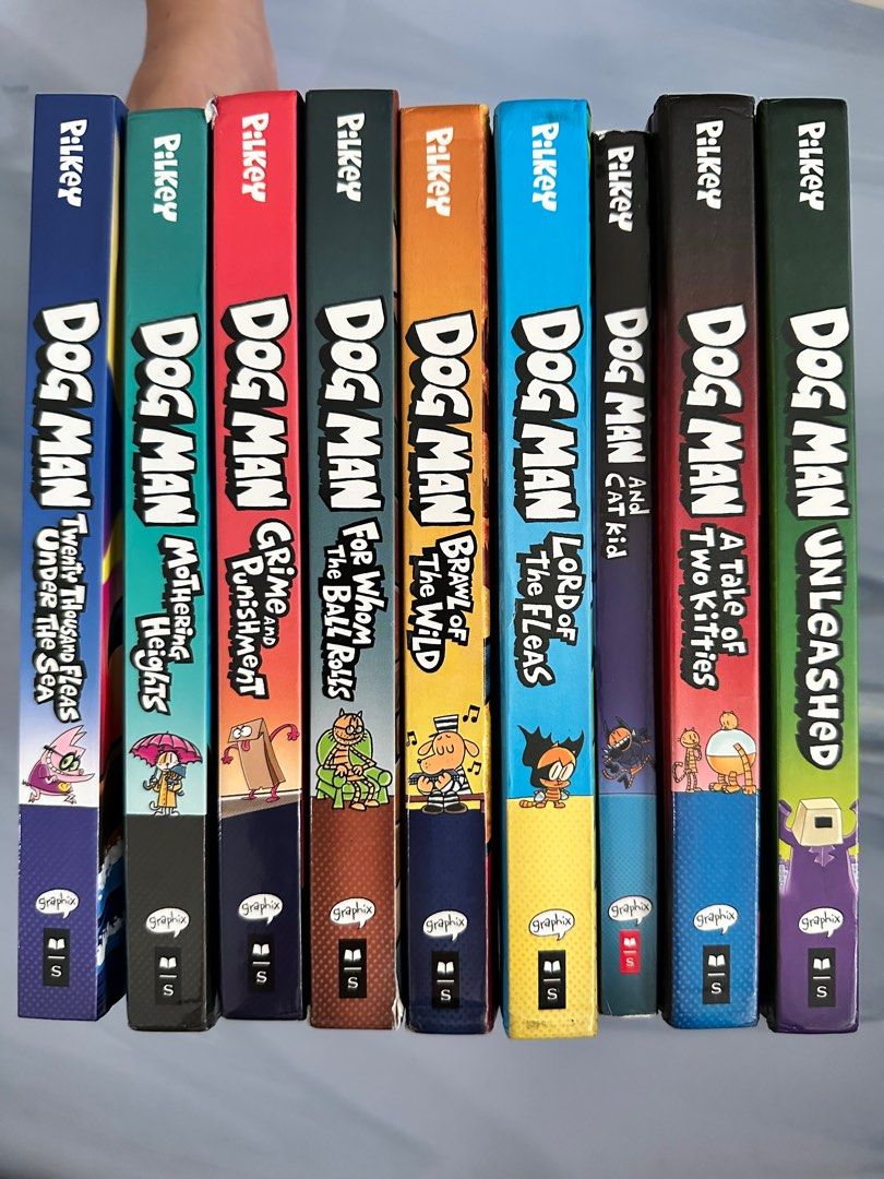 Dog Man Books x9 @ $90.00, Hobbies & Toys, Books & Magazines, Children ...
