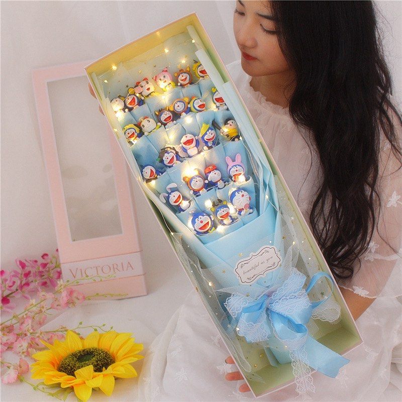 Doraemon cartoon bouquet gift, Hobbies & Toys, Stationery & Craft ...