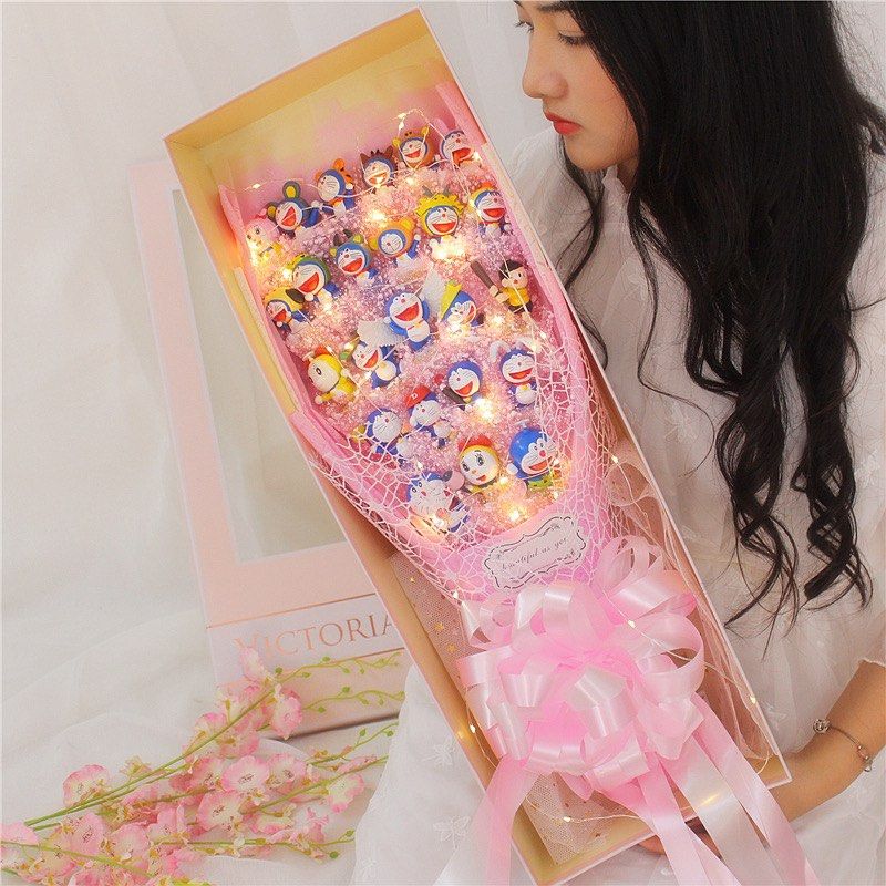 Doraemon cartoon bouquet gift, Hobbies & Toys, Stationery & Craft ...