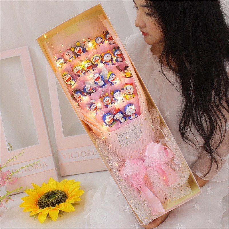 Doraemon cartoon bouquet gift, Hobbies & Toys, Stationery & Craft ...