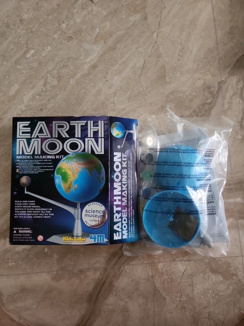 Earth Moon Model Making Kit, Hobbies & Toys, Toys & Games on Carousell