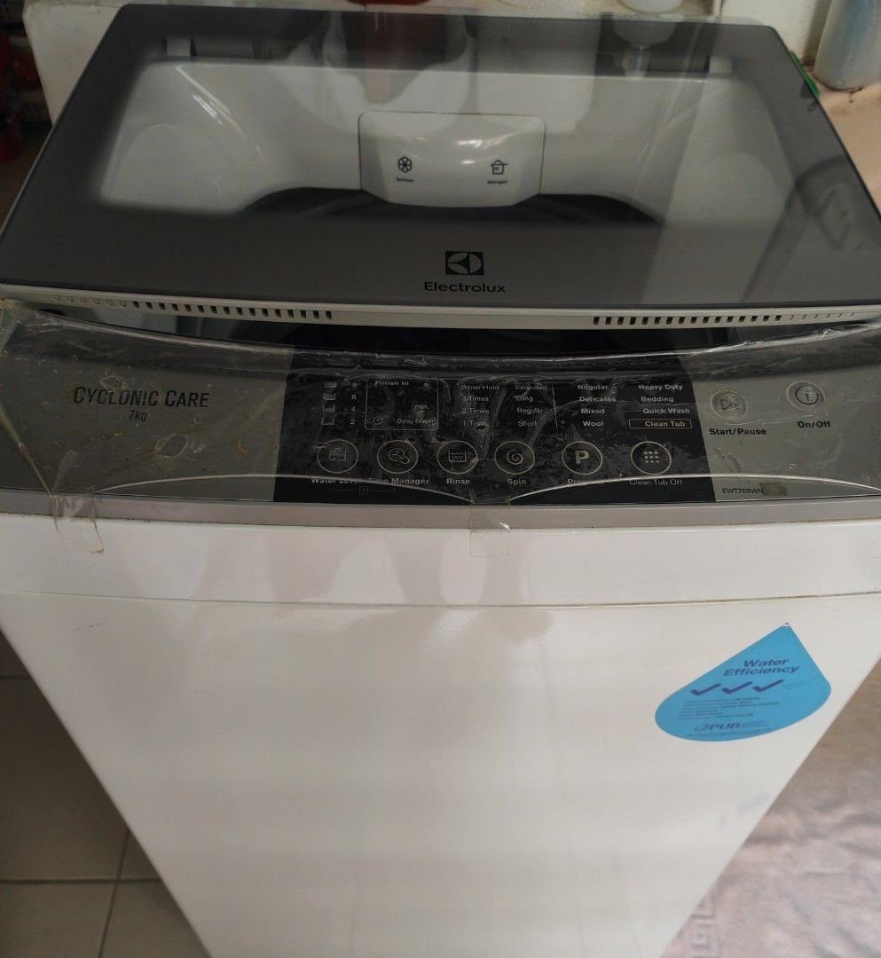 Electrolux Top Load Washer (EWT705WN), TV & Home Appliances, Washing ...