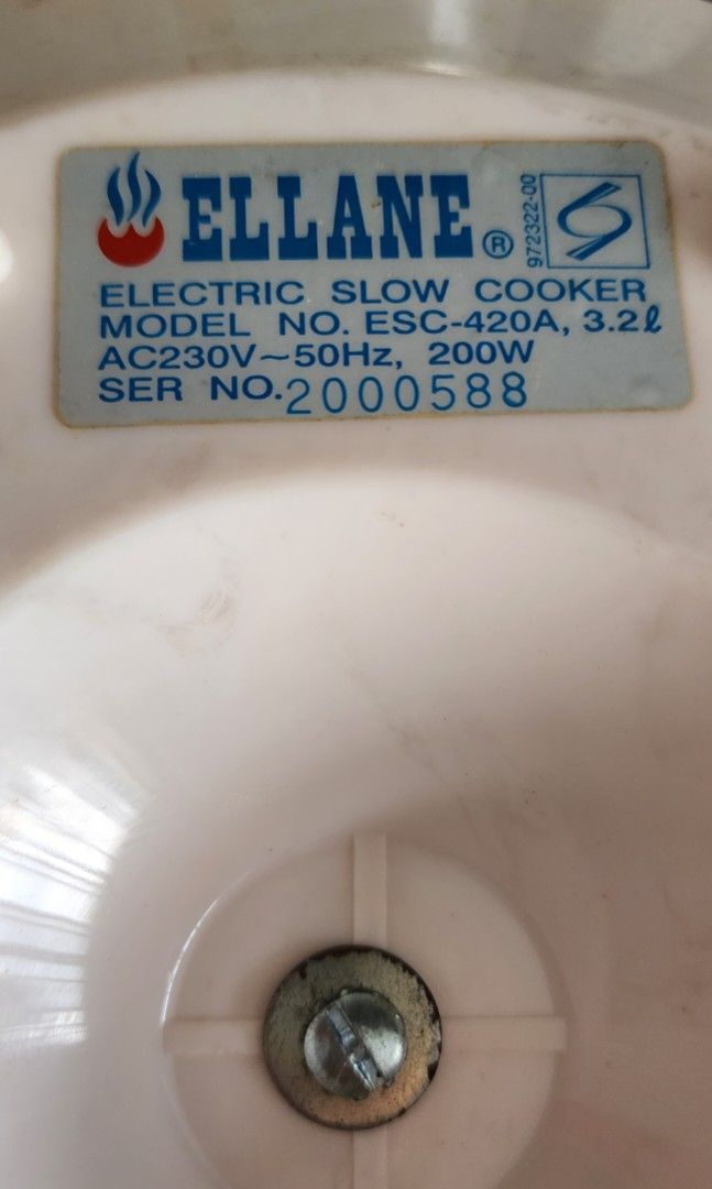 ELLANE Slow Cooker, TV & Home Appliances, Kitchen Appliances, Cookers ...