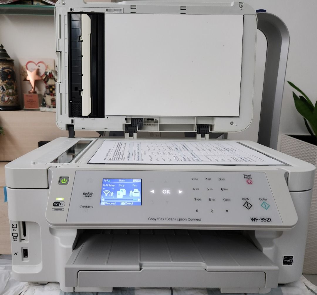 EPSON Printer WF-3521 for Sales, Computers & Tech, Printers, Scanners ...