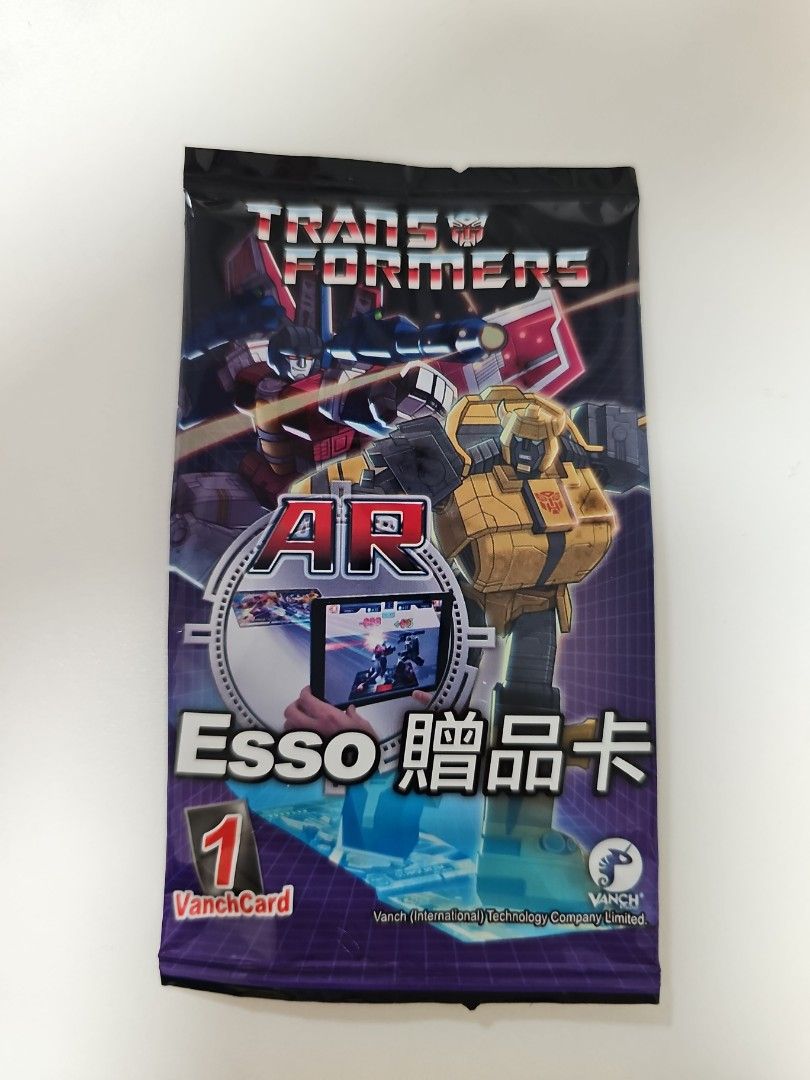 [包郵]Esso Transformers AR Vanch Card, 興趣及遊戲, 玩具 & 遊戲類 - Carousell