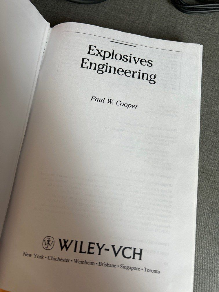 Explosive Engineering, Hobbies & Toys, Books & Magazines, Textbooks on ...