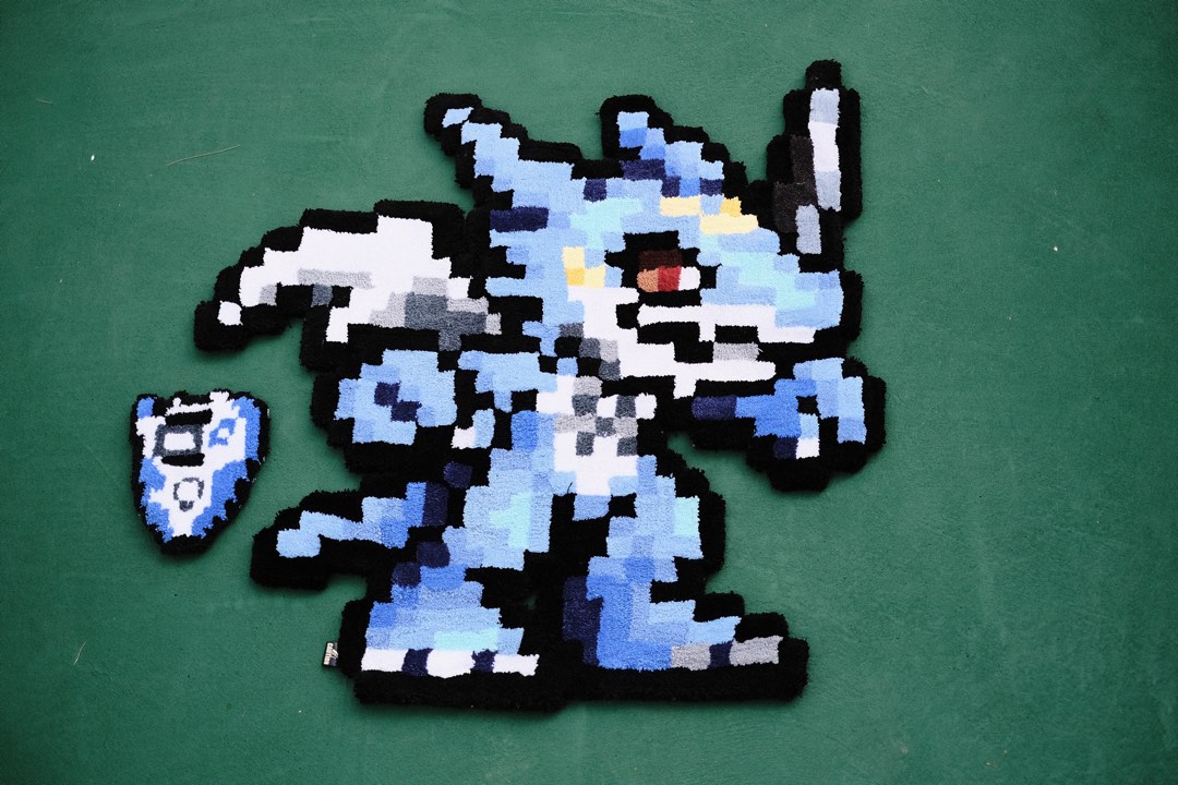 ExVeemon 8 bit Rug, Furniture & Home Living, Home Decor, Carpets, Mats ...