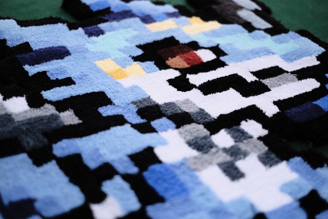 ExVeemon 8 bit Rug, Furniture & Home Living, Home Decor, Carpets, Mats ...