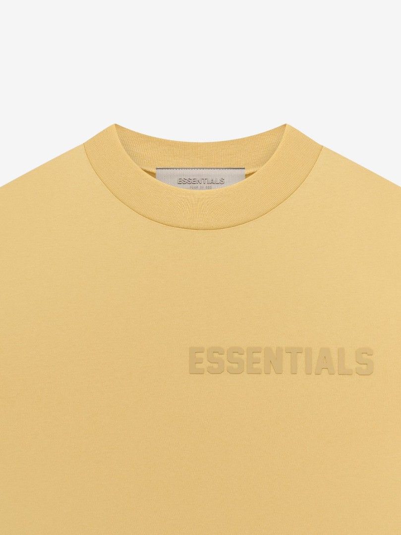 Fear of God Essentials SS23 Light Tuscan Tee, Men's Fashion, Tops ...