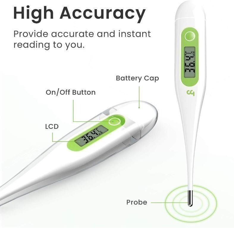 Femometer Digital Thermometers, Oral Thermometer Adults Kids Babies ...