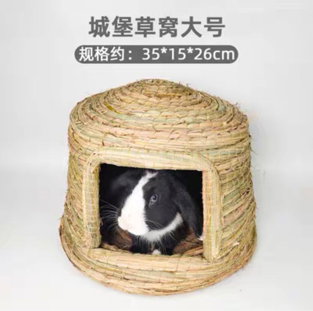 FOC Rabbit straw hutch & cage, Pet Supplies, Homes & Other Pet ...