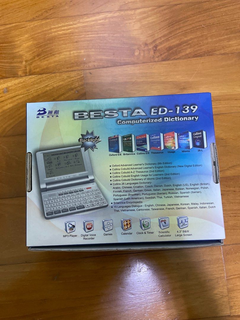 [Free] Besta ED-139 Computerised Eng Dictionary, Everything Else on ...