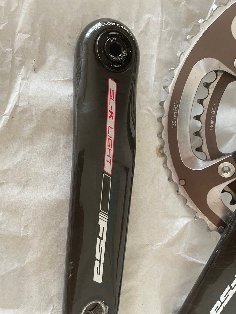 FSA SLK light carbon chainset crankset, Sports Equipment, Bicycles ...