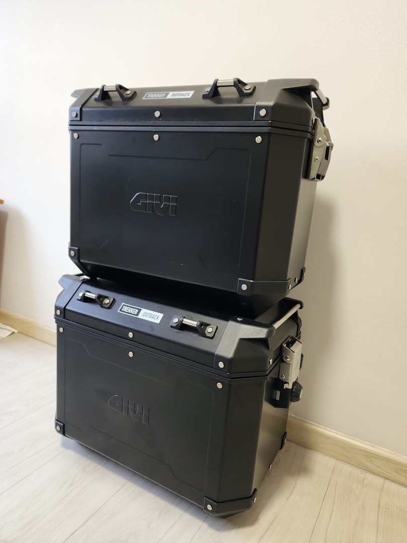 Givi Trekker Outback Side Case 37l / 48l Box Big New Black Aluminium ...