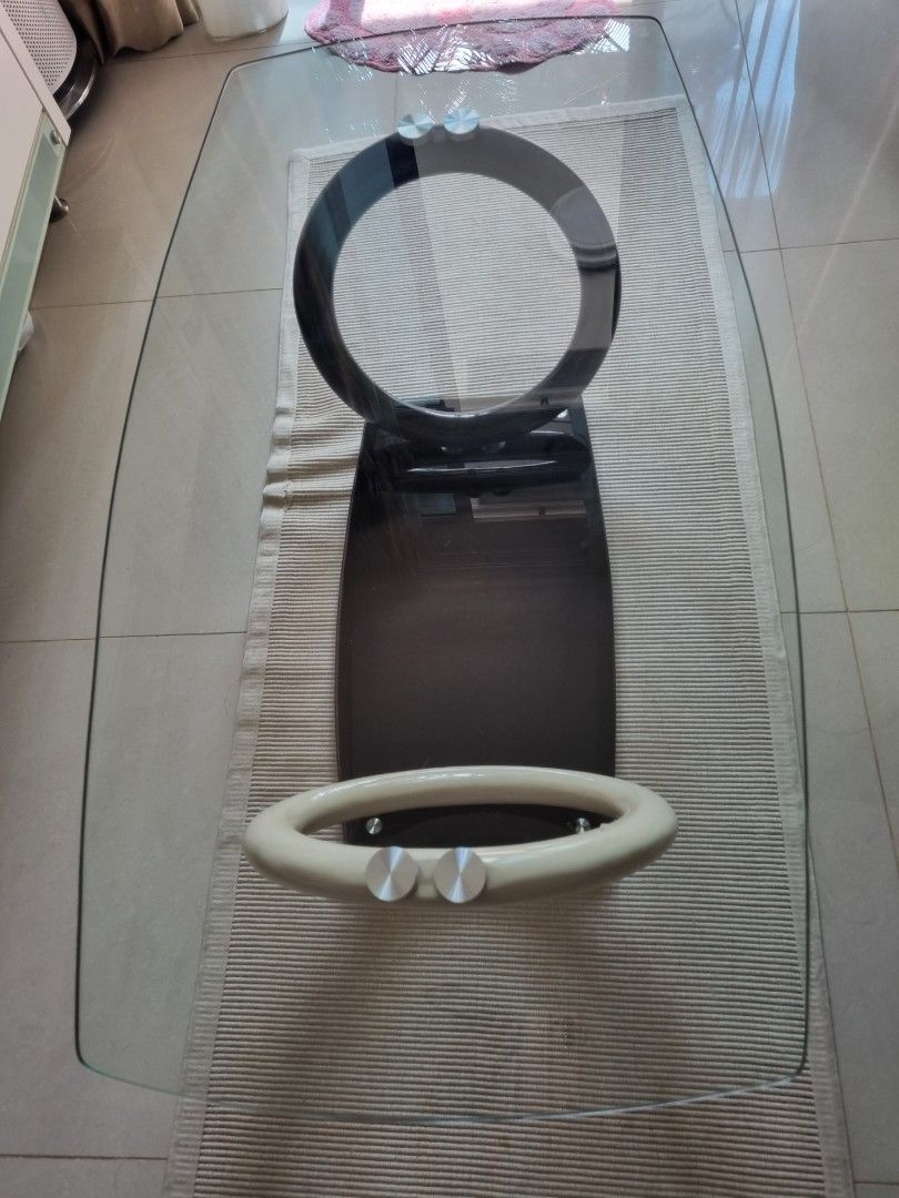 Glass door centre table, Furniture & Home Living, Furniture, Tables ...