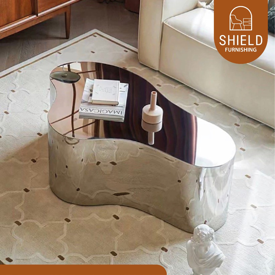 GLORIED Mirror Coffee Table, Furniture & Home Living, Furniture, Tables ...