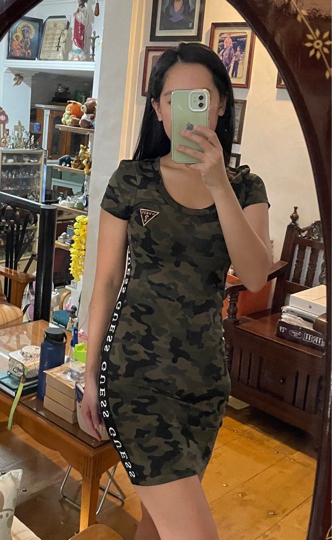 GUESS Anna Logo T-Shirt Dress, Women's Fashion, Dresses & Sets, Dresses ...