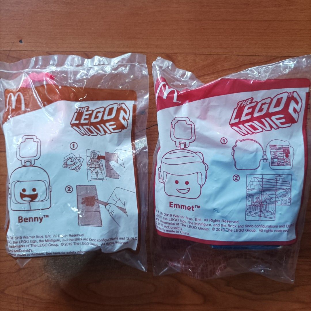 Happy Meal McD The Lego Movie 2 McDonald's EMMET BENNY, Toys ...
