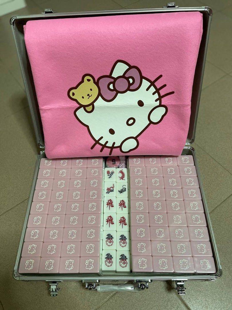 Hello Kitty Mahjong Sanrio, Hobbies & Toys, Toys & Games on Carousell