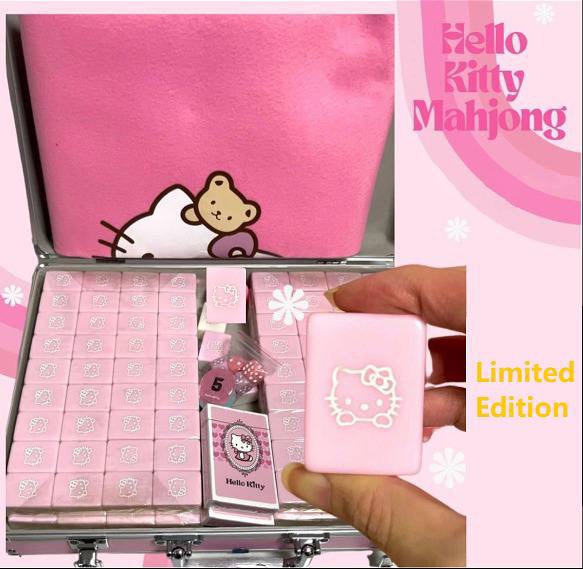 Hello Kitty Mahjong Sanrio, Hobbies & Toys, Toys & Games on Carousell