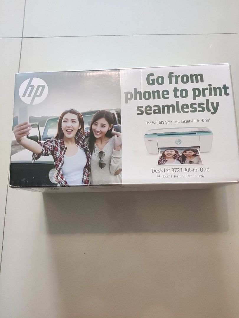 HP DeskJet 3721 All-in-one Printer, Computers & Tech, Printers ...