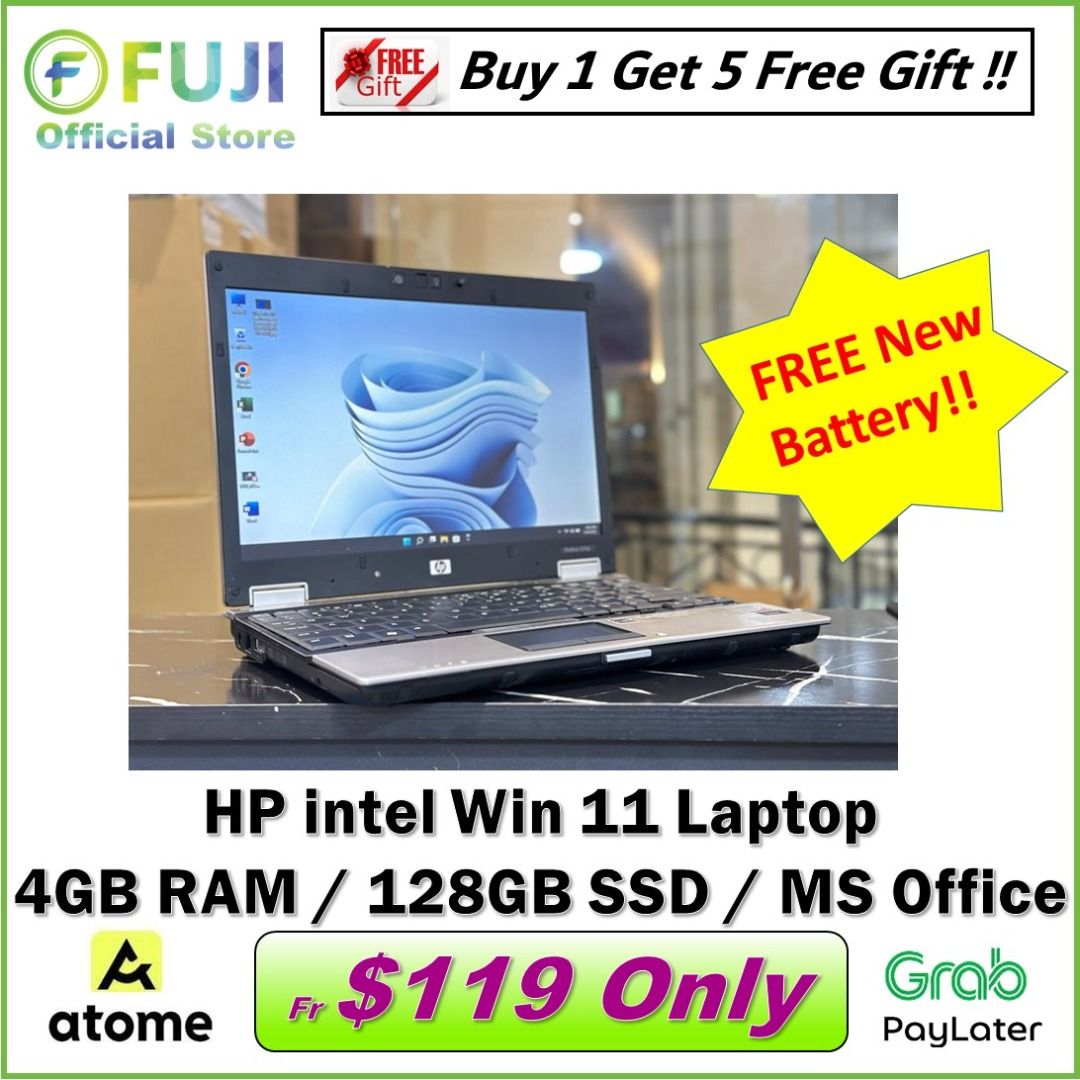 HP Win 11 intel SSD Laptop - Windows 11 + Free MS Office - 100% Working ...