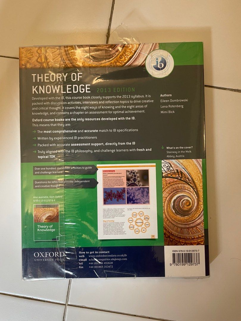 IB Theory of Knowledge Textbook Brand New in Plastic, Hobbies & Toys ...