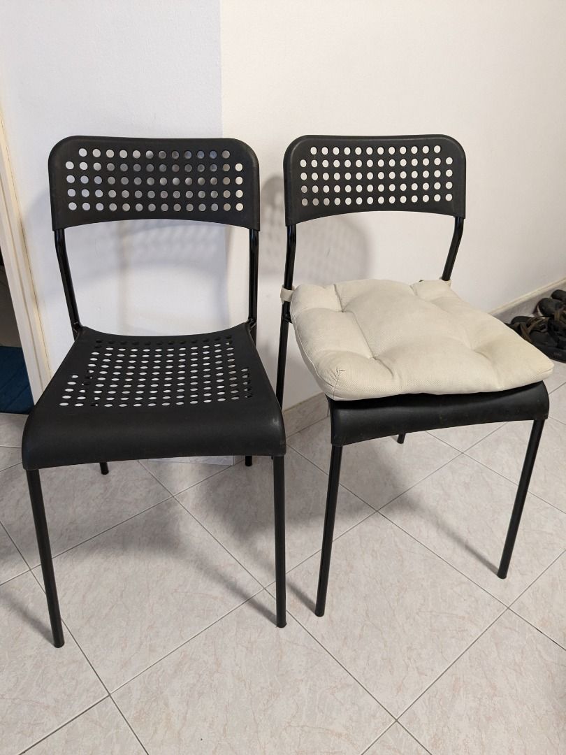 IKEA ADDE chair and cushion, Furniture & Home Living, Furniture, Chairs ...