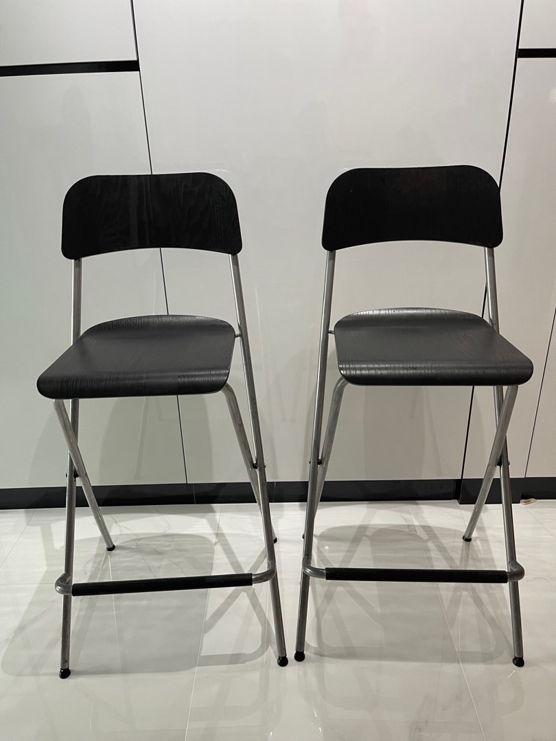 Ikea Franklin Bar Stool, 74cm height, Furniture & Home Living ...