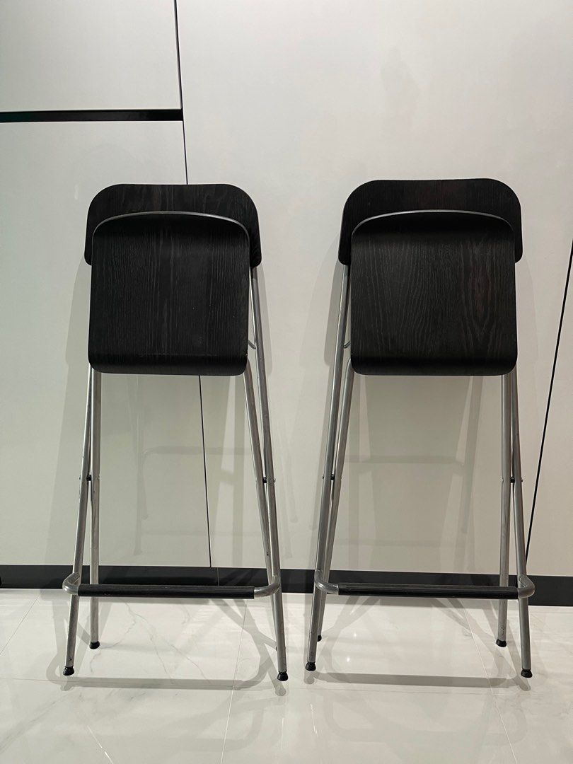 Ikea Franklin Bar Stool, 74cm height, Furniture & Home Living ...