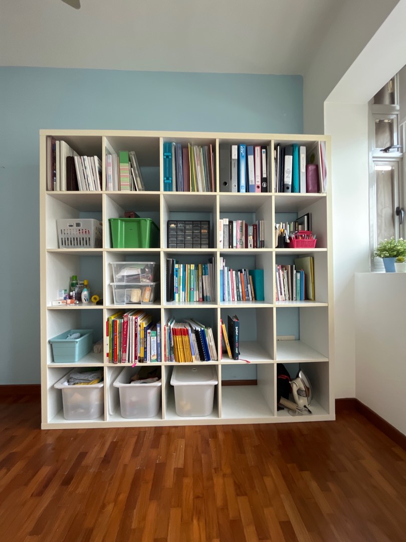 IKEA Kallax bookshelf 5x5, Furniture & Home Living, Furniture, Shelves, Cabinets & Racks on ...