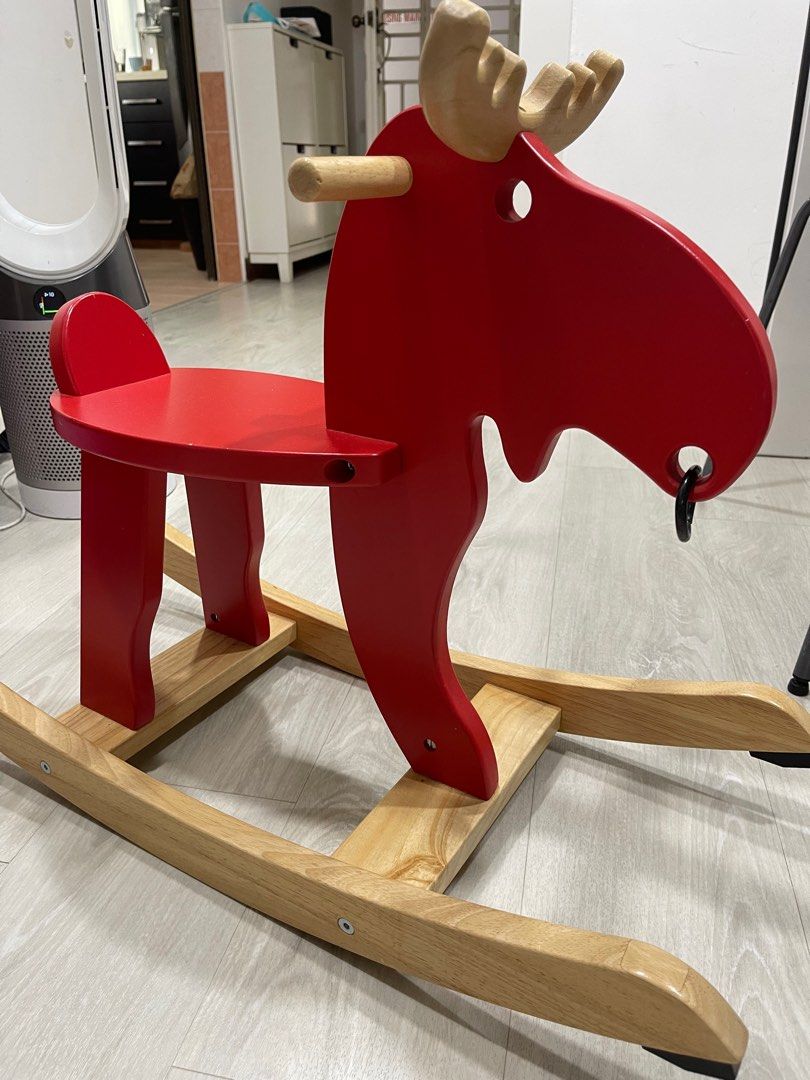 IKEA rocking moose, Babies & Kids, Infant Playtime on Carousell