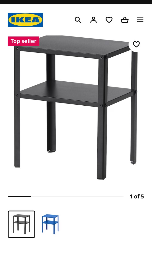 IKEA side table- KNARREVIK, Furniture & Home Living, Furniture, Tables ...