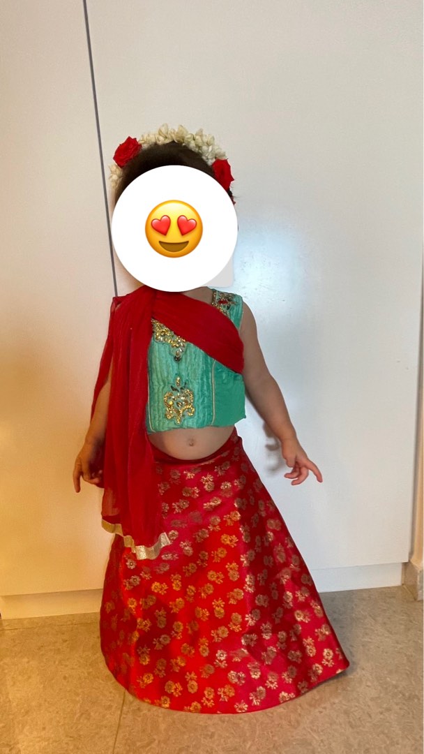 Indian Deepavali dress , Babies & Kids, Babies & Kids Fashion on Carousell