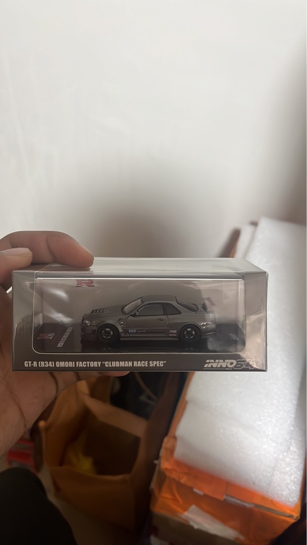 INNO64 GT-R (R34) OMORI FACTORY "CLUBMAN RACE SPEC", Hobbies & Toys ...